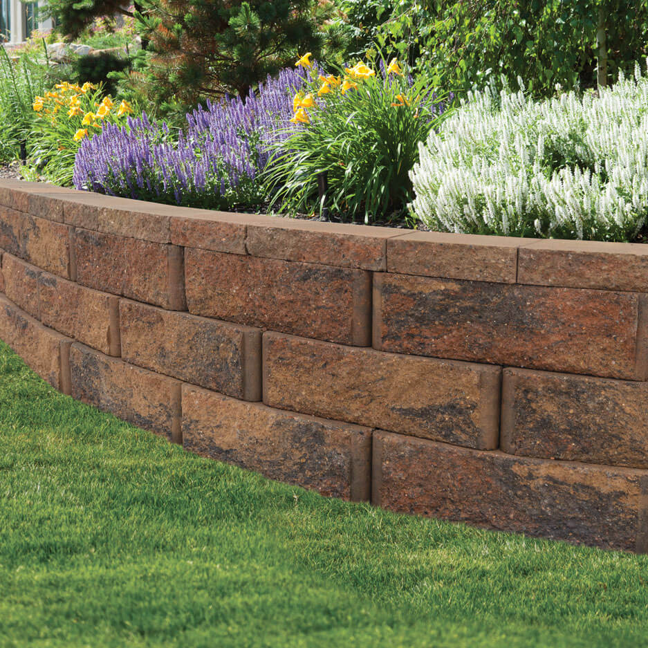 Menards Block Garden Wall Block Retaining Wall Project By Steven At